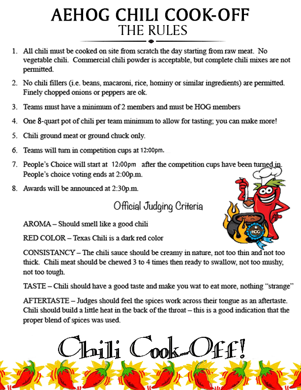 Chili Cook Off Rules And Regulations - Infoupdate.org
