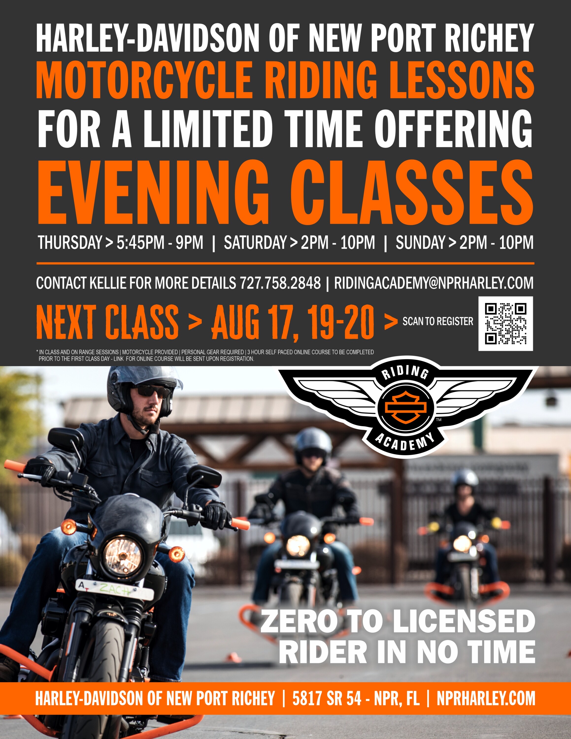 Riding Academy Evening Classes | Harley-Davidson of New Port Richey