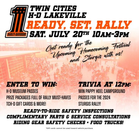 Lakeville, MN Harley Davidson Motorcycle Events - Twin Cities Harley ...