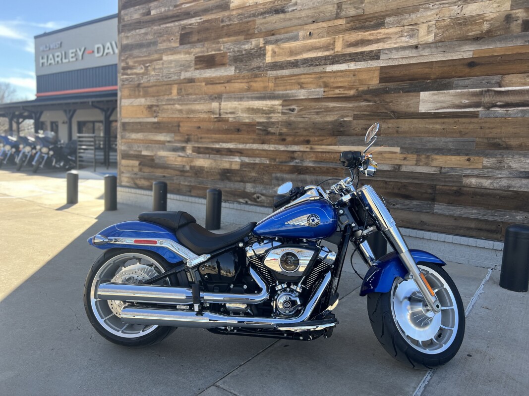 2025 Harley-Davidson® Fat Boy® Blue Burst | Wild West Harley-Davidson®