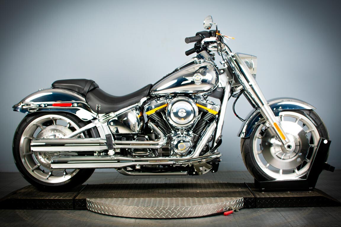 2025 Harley-Davidson® Fat Boy™ Gray Ghost FLSTFI | Patriot Harley-Davidson®