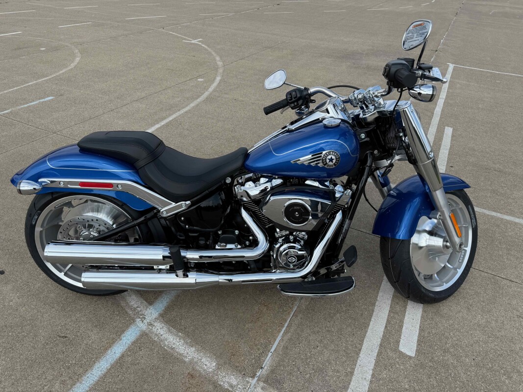2025 Harley-Davidson® Fat Boy™ Blue Burst | Clinton Harley-Davidson®